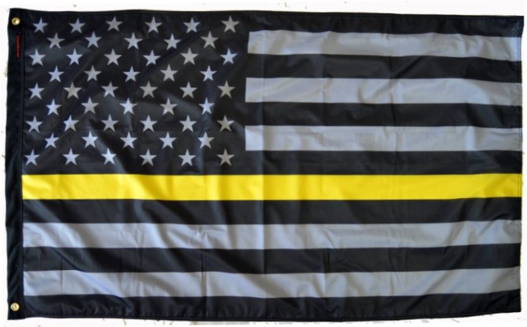 3x5' USA Subdued Thin Yellow Line Flag
