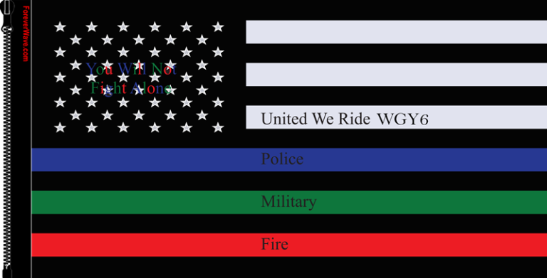 United We Ride Flag | Forever Wave